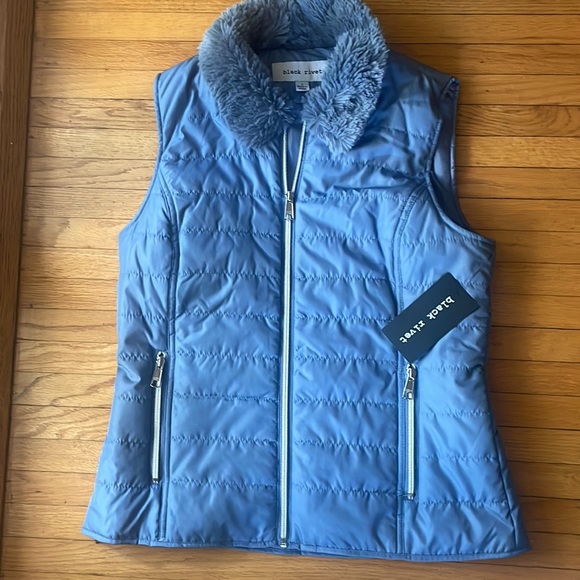 Black Rivet | Jackets & Coats | Nwt Black Rivet Quilted Puffer Vest ...